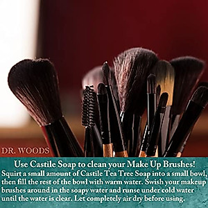 Dr. Woods Peppermint & Tea Tree Liquid Castile Soap with Organic Shea Butter Variety 2 Pack