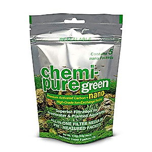 Boyd Enterprises CPGNnano5 Chemi-Pure Green Nano 5 Pack Aquarium Filtration