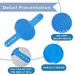 IDQQUQQ 2pcs dog washing gloves and dog bath brush, 2-in-1 pet shower set | Suitable for dogs, cats, bath massage, and pet grooming