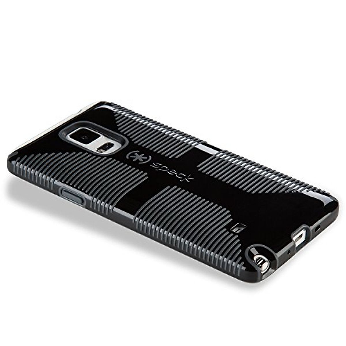 Speck Products CandyShell Grip Case for Samsung Galaxy Note 4 - Retail Packaging - Black/Slate Grey
