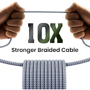 iPhone Charger [Apple MFi Certified] 3-Pack 6FT Lightning Cable Nylon Braided Fast Charging iPhone Charger Long Cord Compatible with iPhone 14 13 12 11 Pro Max XR XS X 8 7 6 Plus SE and More 6FT