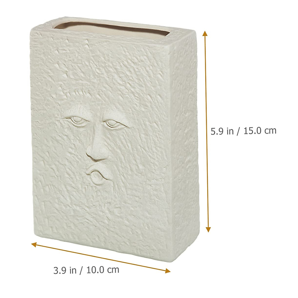 Levemolo 4pcs Face Chopstick Holder 1 Gallon Glass Jar with Lid Silverware Pickle Jar with Strainer Flip Cutlery Flatware Holder Ceramic Utensil Container Ceramics Spoon Rest White