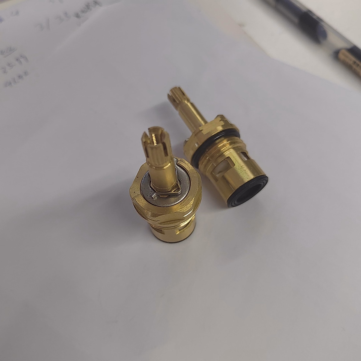 2 Packs Faucet Cartridge Compatible with American Standard 994053-0070A Bath & Kitchen Faucet Replacement Valve Cartridge, Brass