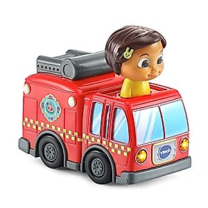 VTech CoCoMelon Go! Go! Smart Wheels Nina’s Fire Truck and Track
