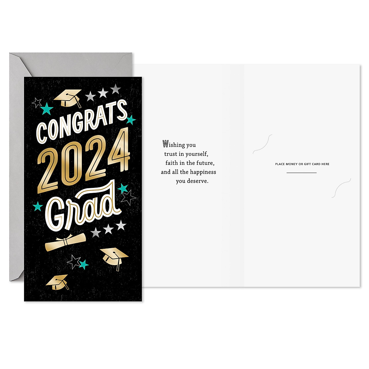 Hallmark Pack of Graduation Money Holders or Gift Card Holders (10 Cards with Envelopes) Congrats, 2024 Grad