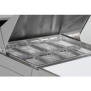 Kratos Refrigeration 69K-769 Commercial 29" W Sandwich/Salad Prep Table, 8 Pan Capacity