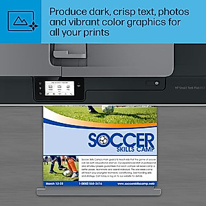 HP Smart -Tank Plus 651 Wireless All-in-One Ink -Tank Printer, up to 2 Years of Ink in Bottles, Auto Document Feeder, Mobile Print, Scan, Copy, Works with Alexa (7XV38A)
