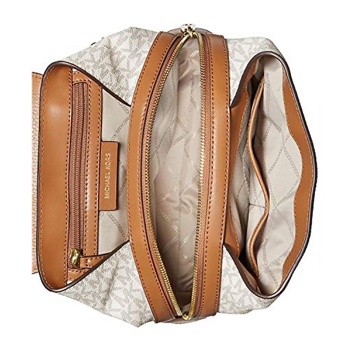 MICHAEL Michael Kors Raven Medium Backpack Vanilla/Acorn One Size