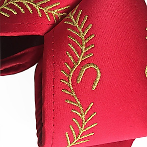 hello Mariachi Mexican Charro Mariachi Bow Tie red Gold Mexico Moño charros