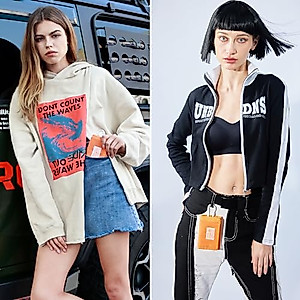 Rough Enough Kids Wallet for Boys Girls Teen with Neck Lanyard Keychain Canvas Bright Orange