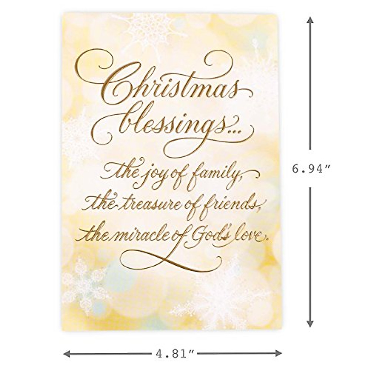 Hallmark Religious Christmas Boxed Cards, Christmas Blessings (12 Cards and 13 Envelopes)