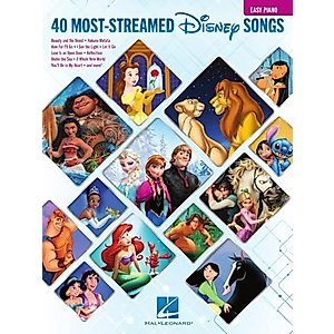 The 40 Most-Streamed Disney Songs: Easy Piano Songbook