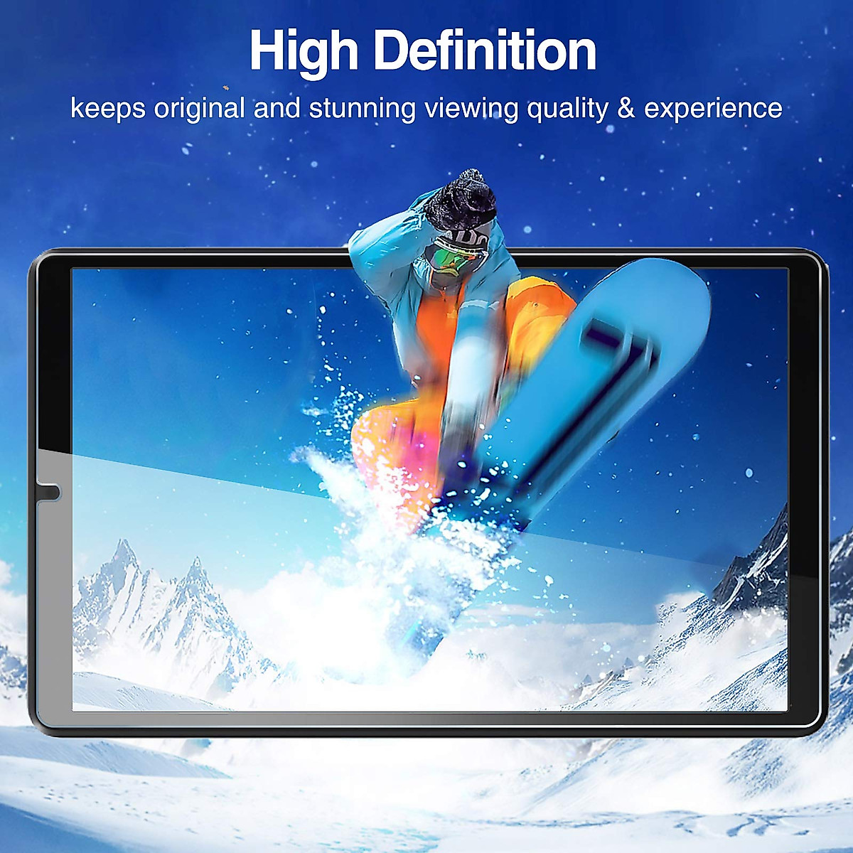 [2 Pack] ProCase Screen Protector for Lenovo Tab M8 4th Gen/ M8 3rd Gen/ M8 HD 2nd Gen/ M8 FHD, Tempered Glass Screen Film Guard for Lenovo Tab M8