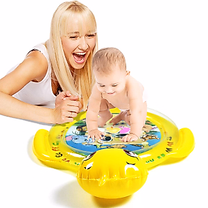 Infant Toys,Duck Tummy Baby Toys, Inflatable Play Mat Water Mat Baby Toys, Fun Early Development Activity Play Center for Newborn (36 x 28 in)