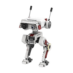 Sayotoo Space War Bd-1 Building Block Set,Collectible Toy; Puzzle Robot Kit for Kids(414 PCS), White