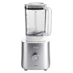 ZWILLING Enfinigy Power Blender, Piranha Teeth Winglet Blade for Ultimate Blending, 6 programs for Ice cream, Smoothies and more, 64oz pitcher, 12 speed, Silver