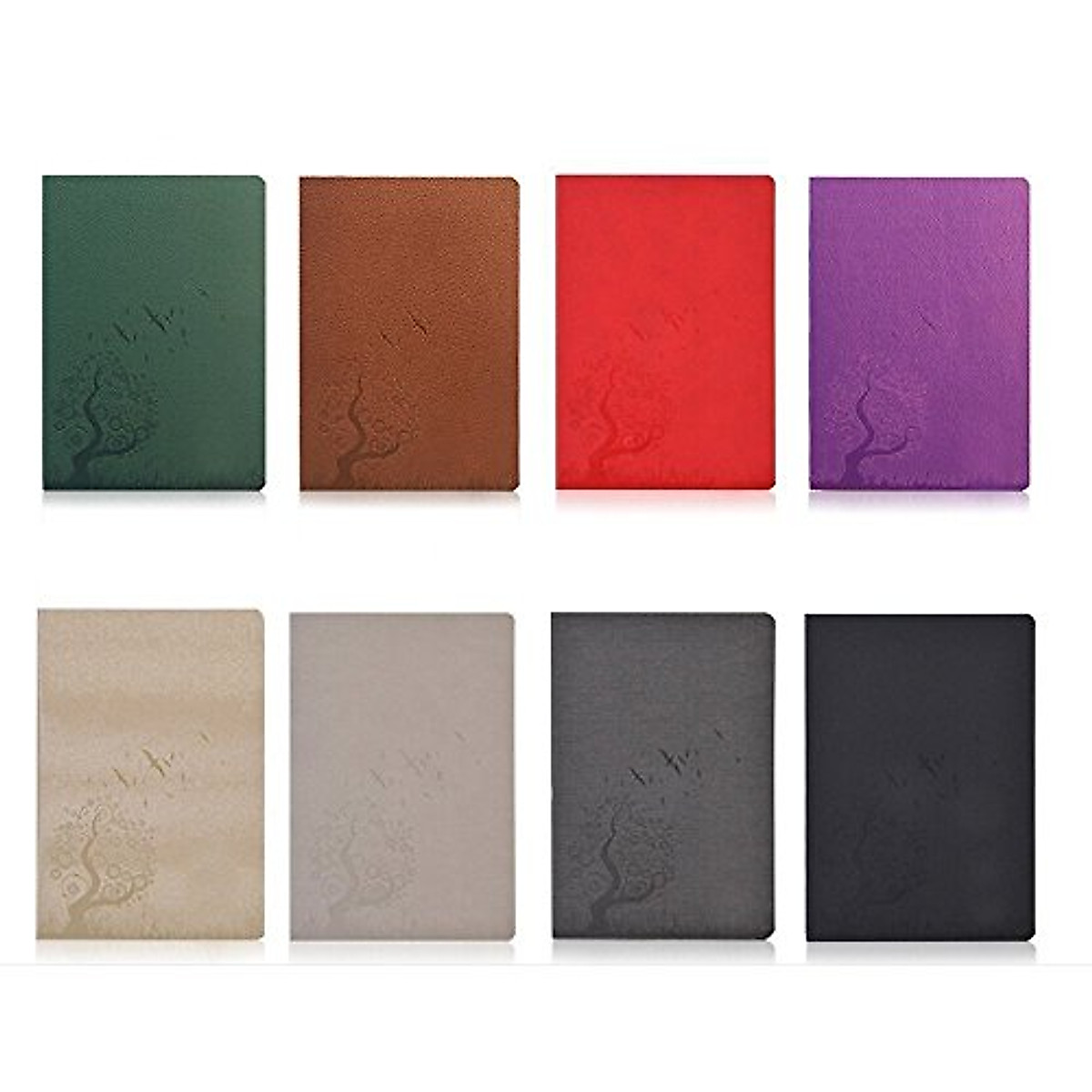 KEVXT B6 Size PU Leather Writing Journal, Notebook Notepad Journal Bulk Pack, Wide Ruled Journal for Students,Size: 4.9" X 6.9" 64 Sheet/128 Pages(Set of 4,Random Color)