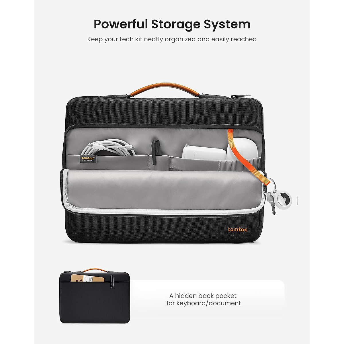 tomtoc 360 Protective Laptop Carrying Case for 13-inch MacBook Air M2/A2681 M1/A2337 2022-2018, MacBook Pro M2/A2686 M1/A2337 2022-2016, 13-inch Surface Pro 9/8/X, Water-Resistant Laptop Bag