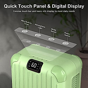 MANITYA Small Dehumidifier for Bedroom, 580 sq ft Smart Mini Dehumidifiers for Bathroom with APP, Small Space Portable Dehumidifiers 60oz Capacity for Home Room Closet RV (Green)