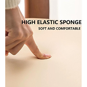 ZMYCZ Swivel Dining Chairs, Desk Chair, Mid Century Modern Swivel Accent Chair with Arms, Faux Leather Solid Rubber Wood 360° Swivel Home Desk Chair for Living Room Bedroom, 29" H (Brown)