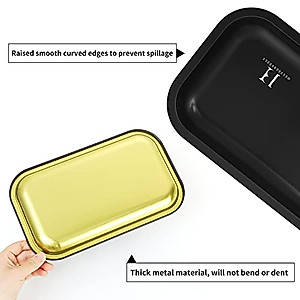 Premium Metal Tray, Large Rolling Tray with PVC Soft Magnetic Lid, Perfect Storage for Home or On-The-Go, 10.6'' X 6.3''