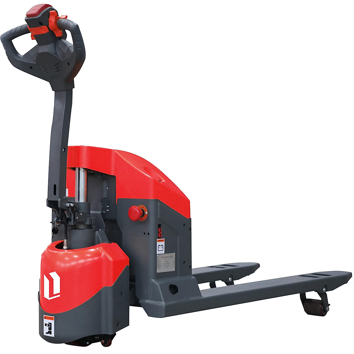 LINCONSON Full Electric Pallet Truck with Balance Wheels & 4.5 Inch (114mm) Max Lift (4 Feet x 27 Inches (Standard), 1500 KG (3300 lbs))