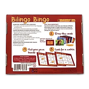 Bilingo Bingo - Bilingual Game English/Russian by Terra Oris