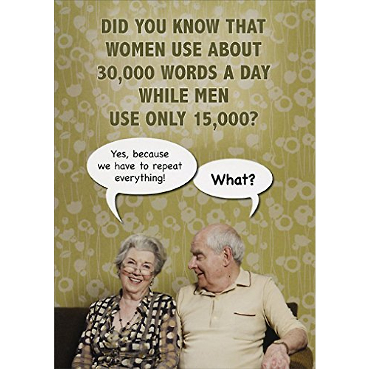 30,000 Words a Day Funny Birthday Card