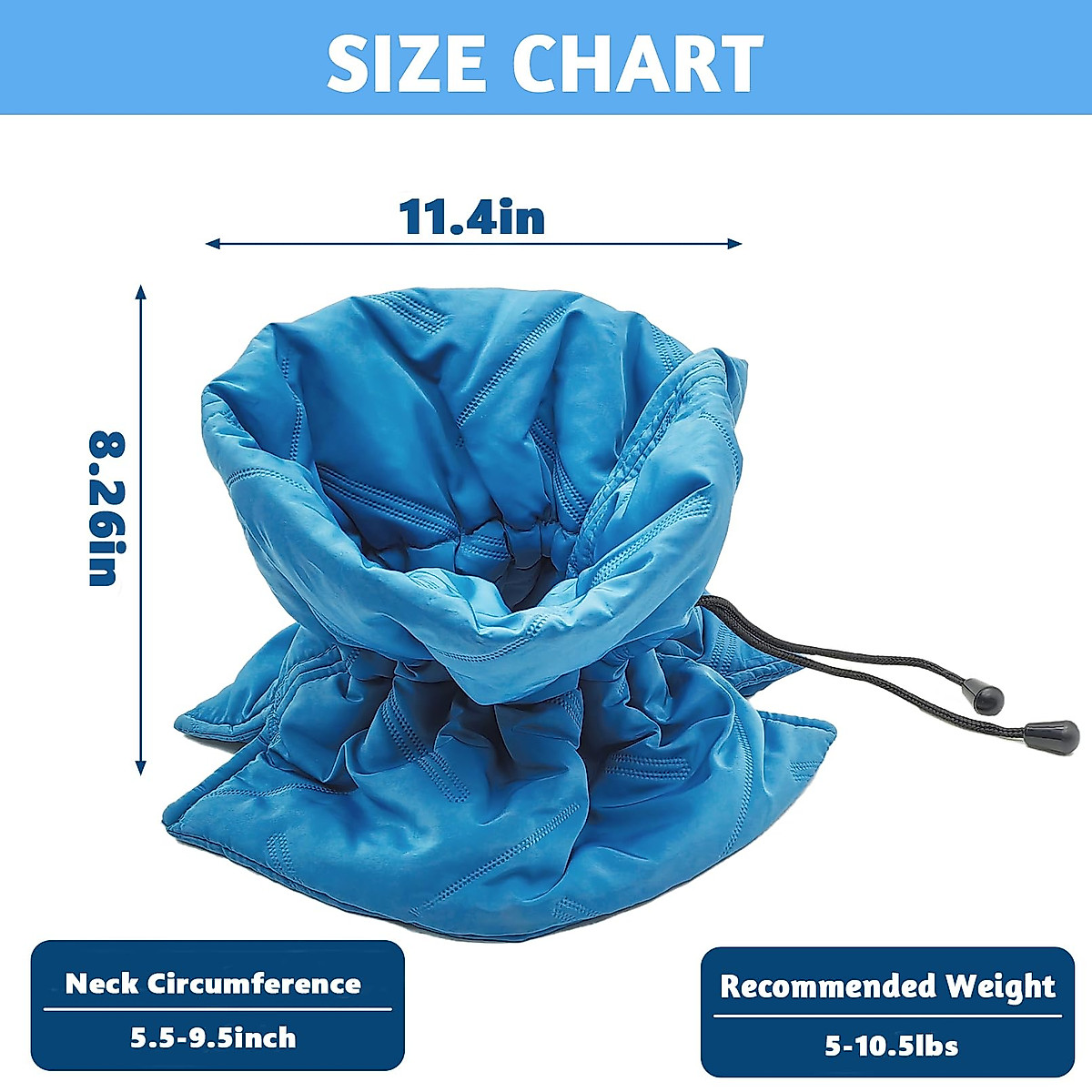 PINVNBY Cat Cone, Cat Recovery Collar Soft Adjustable Cat Cone to Stop Licking and Scratching Foldable Water Resistant Neck Cone for Cats with Drawstring Design Not Block Vision (S)