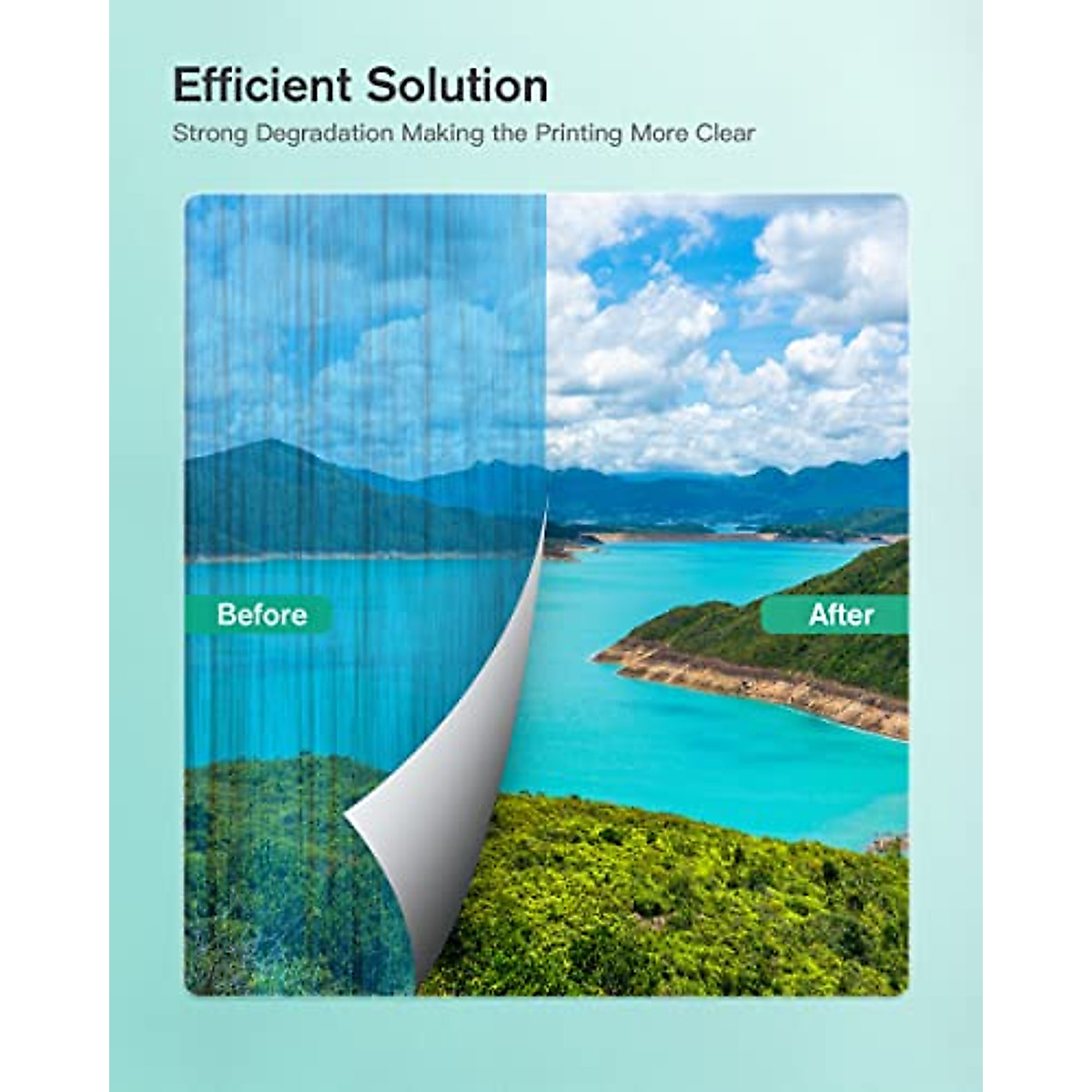ECHALLENGE Printer Cleaning Kit Inkjet Printer Head Cleaning 100ML Kit -2 Pack for HP Brother Canon 8600 8610 6700 6900 Epson et-2720 et-2750 WF-7710 WF-3640 Liquid Printers Nozzle (Cyan, 200ML)