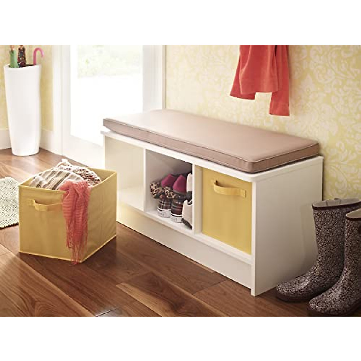 ClosetMaid 1569 Cubeicals 3-Cube Storage Bench, White