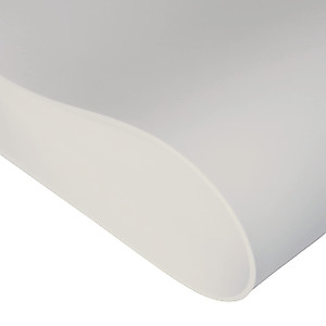 White Silicone Rubber Sheet, 60A Duro, 1/16 x 9 x 12 Inch, Food Grade, Made in the USA, No Adhesive Backing, High Temp Heavy Duty for Gaskets DIY Food Covers Lids Sealing Material Pads Oven Protection