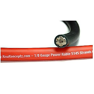 KnuKonceptz Kolossus Flex Kable 8 Gauge Power Wire Black OFC