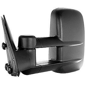 Aintier Tow Mirrors Fit for 1999-2007 for Chevy/for GMC Silverado/Sierra 1500 2500HD 3500HD Towing Mirrors With Left Side and Right Side Manual Adjusted No Heated No Turn Signal Light Black Housing