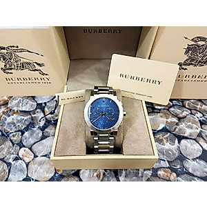 Burberry Check Stamped Chronograph Mens Watch BU9363