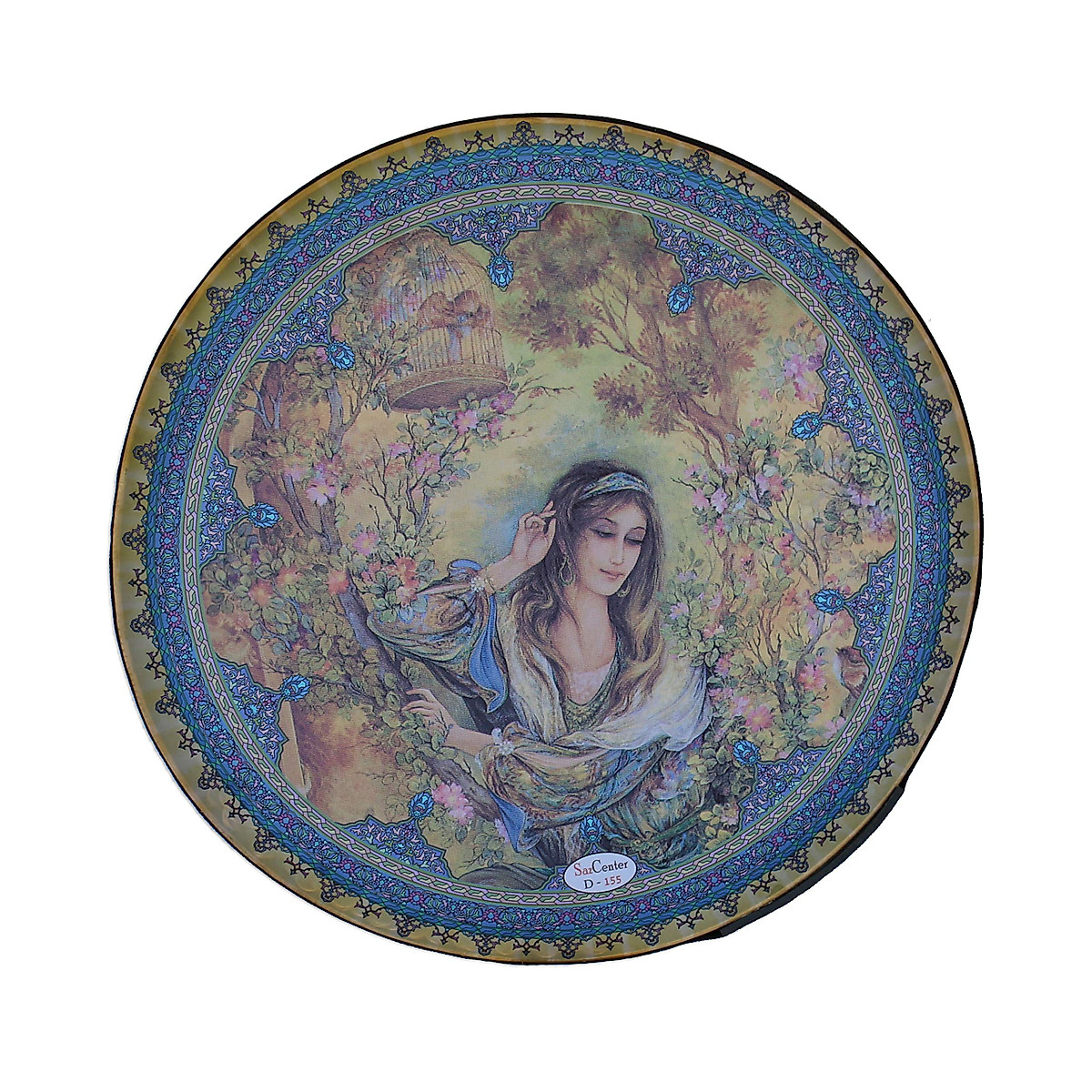 Persian Painting Daf, Deff, Def, Erbane, Bendir With Soft Case NDR-155