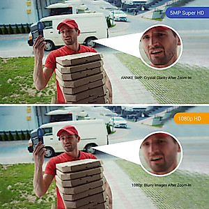 ANNKE 16 Channel 5MP Security Camera Systems H.265+ 5MP Lite DVR with 2TB Hard Drive, 16pcs 5MP Indoor Outdoor Surveillance Cameras, Easy Remote Monitoring, 100ft Super Night Vision