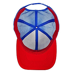 Trucker Hat P6 Hat for Men Women, Trucker Hat Men Women,Red