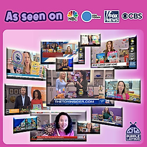 PURPLE LADYBUG Decorate Your Own Water Bottle Kits for Girls - 5 6 7 8 Year Old Girl Gifts, Girl Birthday Gift, Arts and Crafts for Kids Ages 6-8 Girls Water Bottles for School, Crafts for Girls 8-12