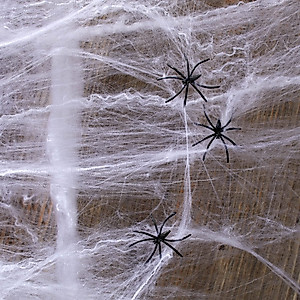 Spider Web, 200 Square Ft, Halloween Decorations, Spider Webs (200 Square Feet) (Packaging Artwork May Vary)…