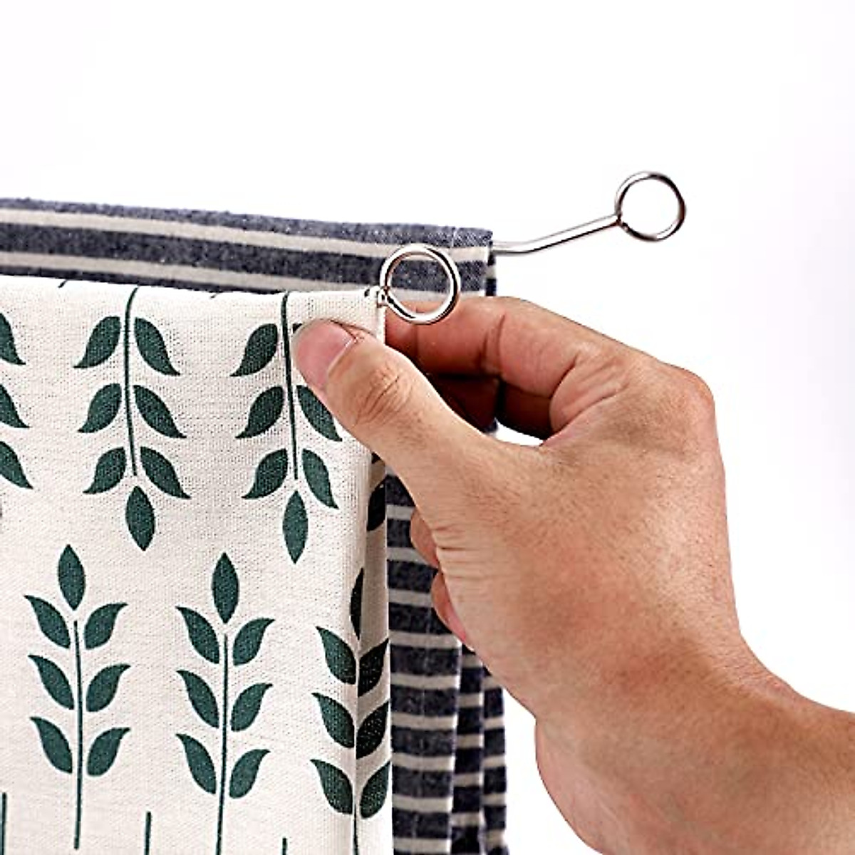 Blanket Hanger Pants Hangers Non Slip Hangers Heavy Duty Stainless Steel Hanger, Non-Slip Finishing Hanger for Quilts, Bedding, Towels, Pants, tablecloths, Carpets (Pack of 8)