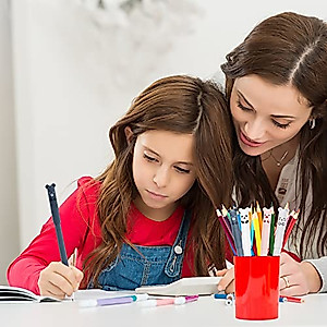 cobee® Erasable Gel Pens, 4 Pieces 0.5mm Erasable Gel Ink Pens with 20 Pieces Refills and 2 Eraser Cute Cartoon Animal Rollerball Pens for Drawing Writing School Office Gift Supplies (Black ink)