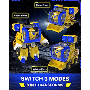 Super Wings Toys 7 Inch Donnie's Transforming Robot from Plane just 15 Steps, Action Figures Toy for Kids Ages 3+, Gift for Preschool Boys and Girls