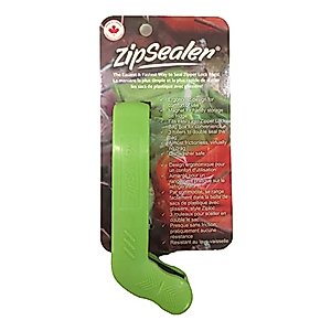 ZipSealer- The Original Zipper Lock Bag Sealer. The Easiest & Fastest Way To Seal Zipper Lock & Zip Top Bags. Patented. (Green)