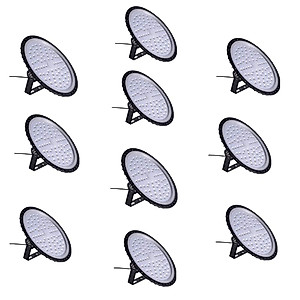 UFO LED High Bay Lights 300W 10 Packs,Super Bright 30000LM High Bay LED Shop Lights,6500K Daylight High Bay LED Lights,Waterproof High Bay Lighting,LED High Bay Light for Factory Warehouse Workshop