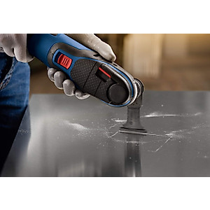 BOSCH OSP200CC 1-Piece 2 In. StarlockPlus Oscillating Multi Tool Metal & More Curved-Tec Carbide Extreme Plunge Cut Blade for Heavy-Duty Applications in Metal (Nails and Staples), Wood with Nails, PVC