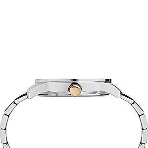 Timex Men's Dress Analog 41mm Stainless Steel Bracelet Watch, Two-Tone
