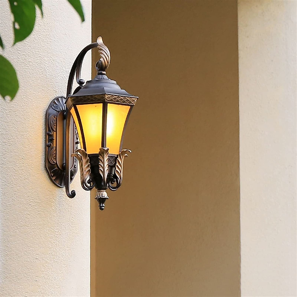 Sggainy Retro Outdoor Aisle Home Garden Terrace Door Wall Lamp Glass Wall Lantern Mount Mounted Lights Wall Sconces Reading Lamp for Industrial Farmhouse Hardwired Porch Headboard Vanity