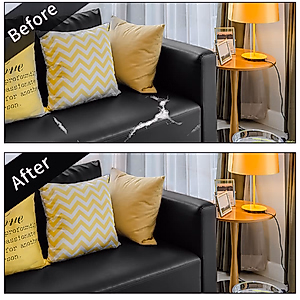 Leather Repair Tape Patch - 4 x 63 inch Leather Repair Patch Self Adhesive Vinyl Repair Tape - Furniture Leather Repair Kit for Car Seats,Couches,Jackets,Sofas,Handbags Black