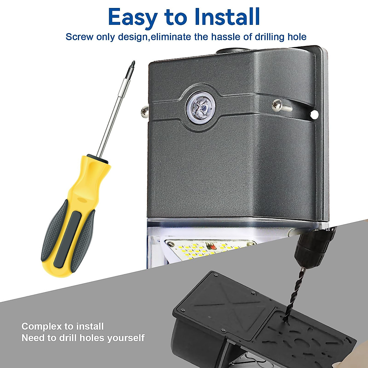 LTBLIGHT Upgrade 35W Dusk to Dawn Outdoor Lighting, Wall Pack Led Exterior Light with Photocell Sensor, 4750LM 5000K Bright Led Outdoor Wall Lights for House Garage, ETL Certified - 2 Pack